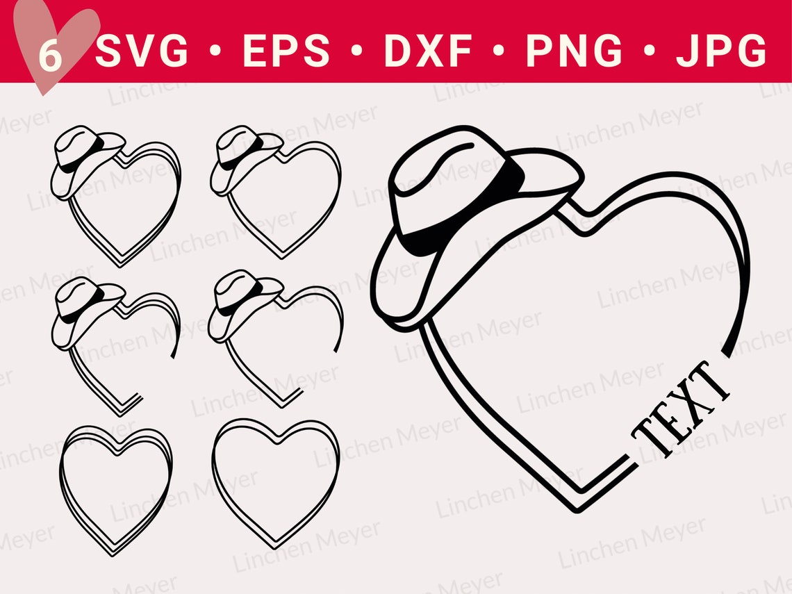 Doodle Heart Svg Bundle Cowboy Heart Svg Bundle Heart Svg - Etsy