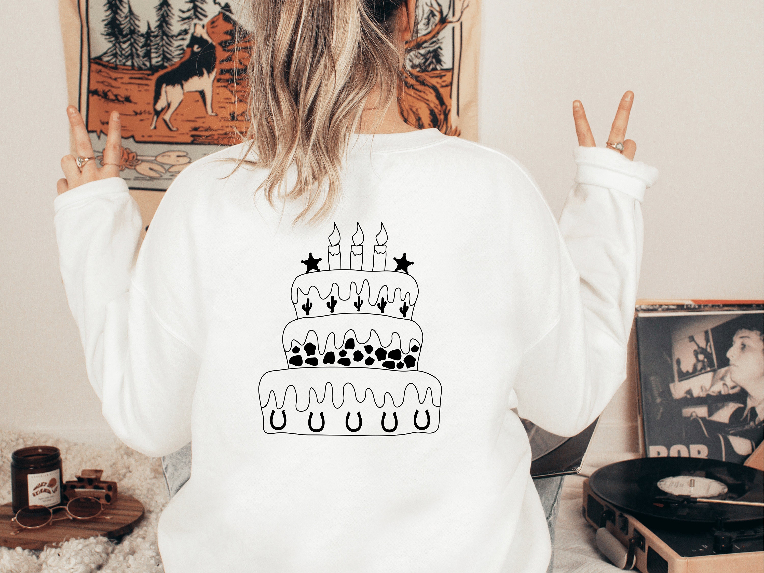 Western Birthday Svg Birthday Party Svg Cowboy Birthday Cake | Etsy