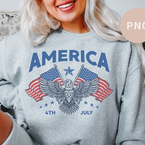 Vintage 4th of July Png, America Png, Eagle Png, Independence Day Png ...