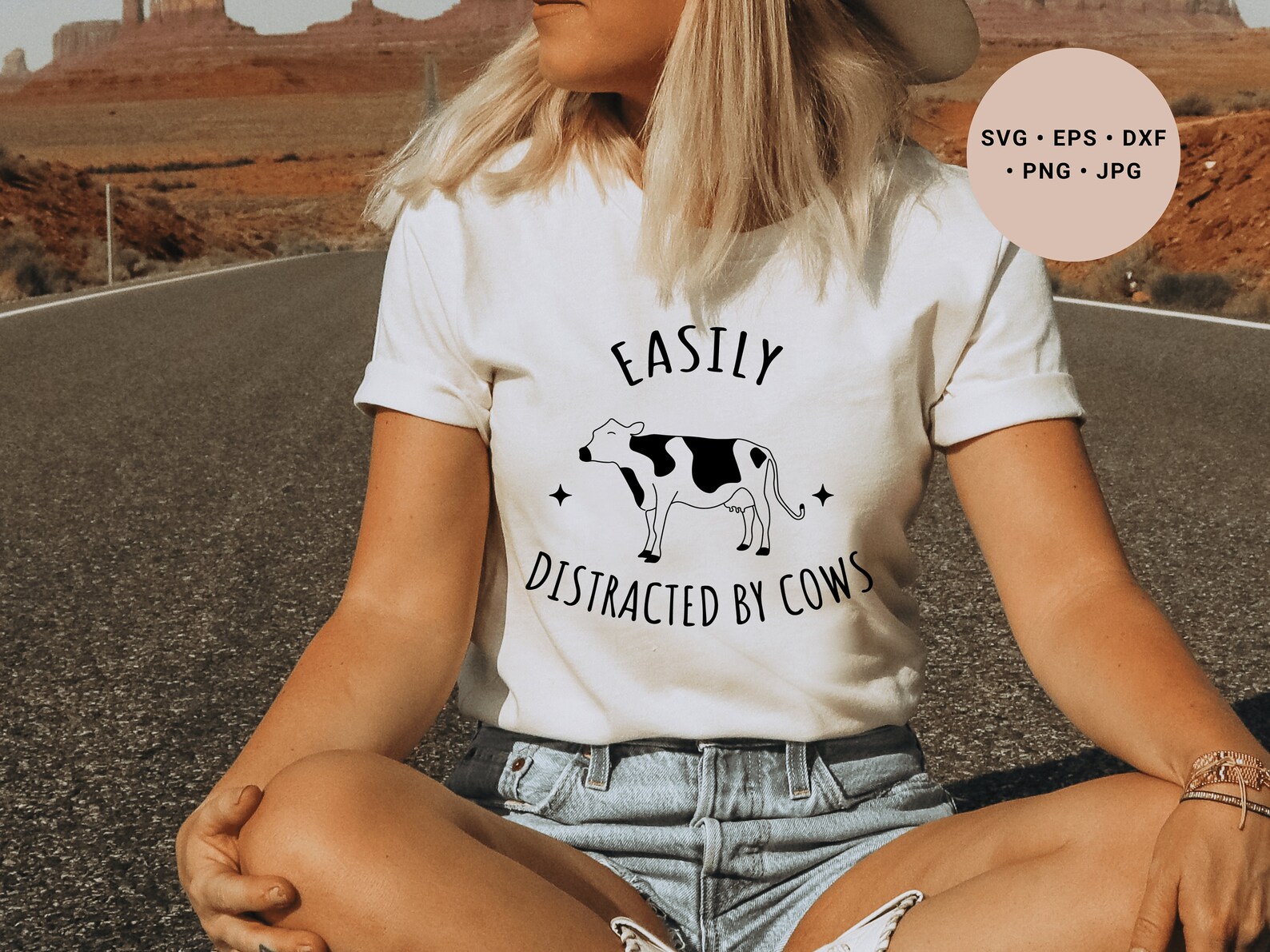 Easily Distracted by Cows Cow Svg Cute Cow Svg Cow Head - Etsy