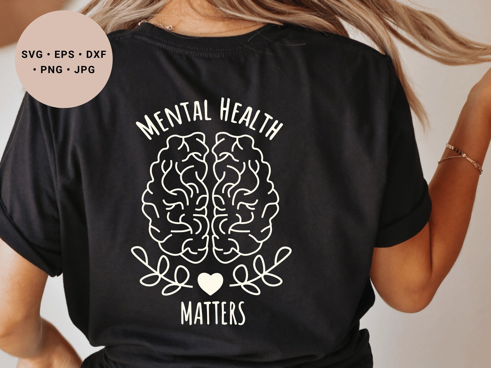 Mental Health Matters Svg Floral Brain Svg Positive Svg - Etsy
