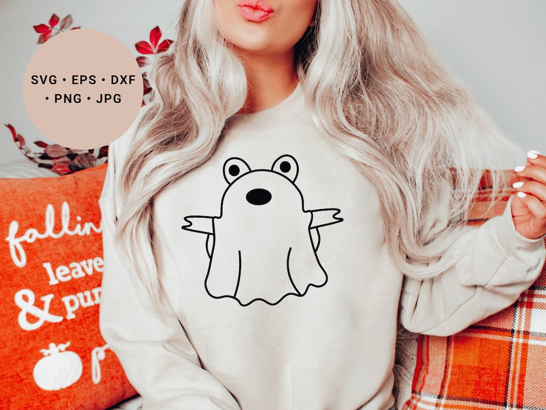 Halloween Frog Svg, Ghost Frog Svg, Spooky Frog Svg, Ghost Svg, Spooky ...