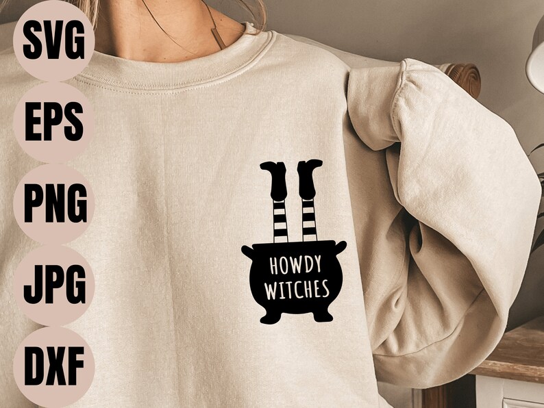 Howdy Witches Svg Witch Svg Cowboy Boots Svg Witch Legs - Etsy