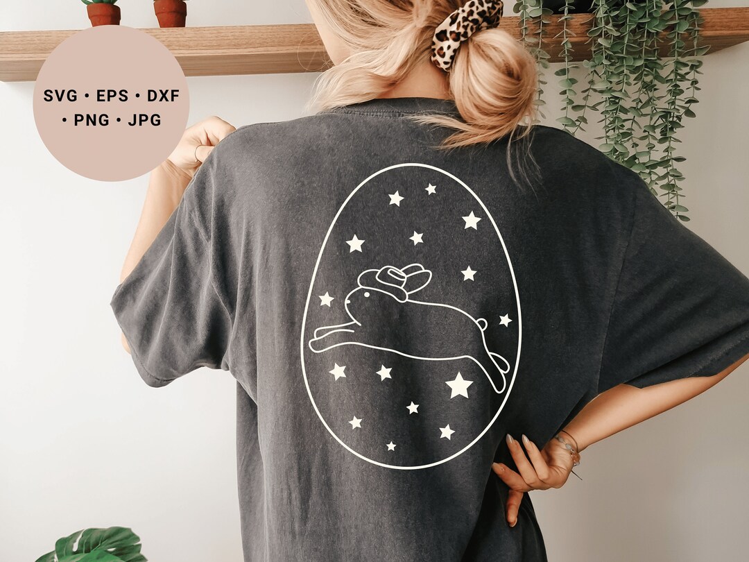 Cowboy Bunny Svg, Western Svg, Cowboy Hat Svg, Easter Egg Svg, Cowboy ...