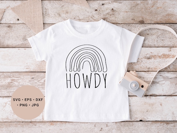 Country Baby Svg Western Toddler Svg Rainbow Svg Howdy Svg | Etsy