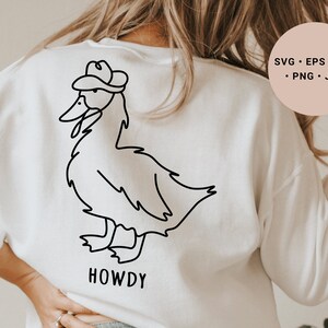 Cowboy Duck Svg, Cowboy Hat Svg, Farm Animal Svg, Western Svg, Funny ...
