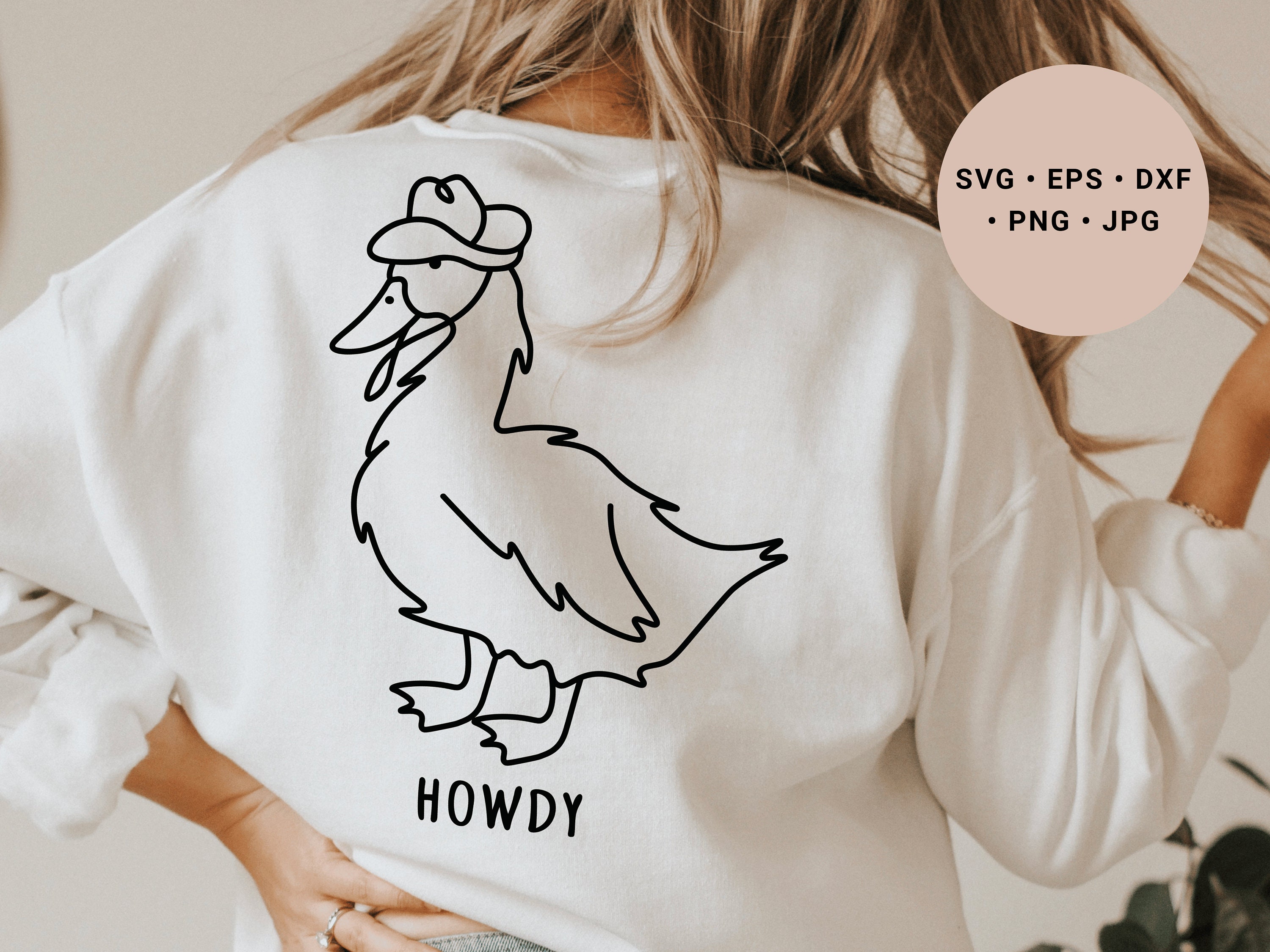 Cowboy Duck Svg, Cowboy Hat Svg, Farm Animal Svg, Western Svg, Funny ...