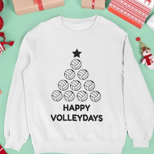 Volleyball Svg, Volleyball Christmas Svg, Volleyball Christmas Shirt ...