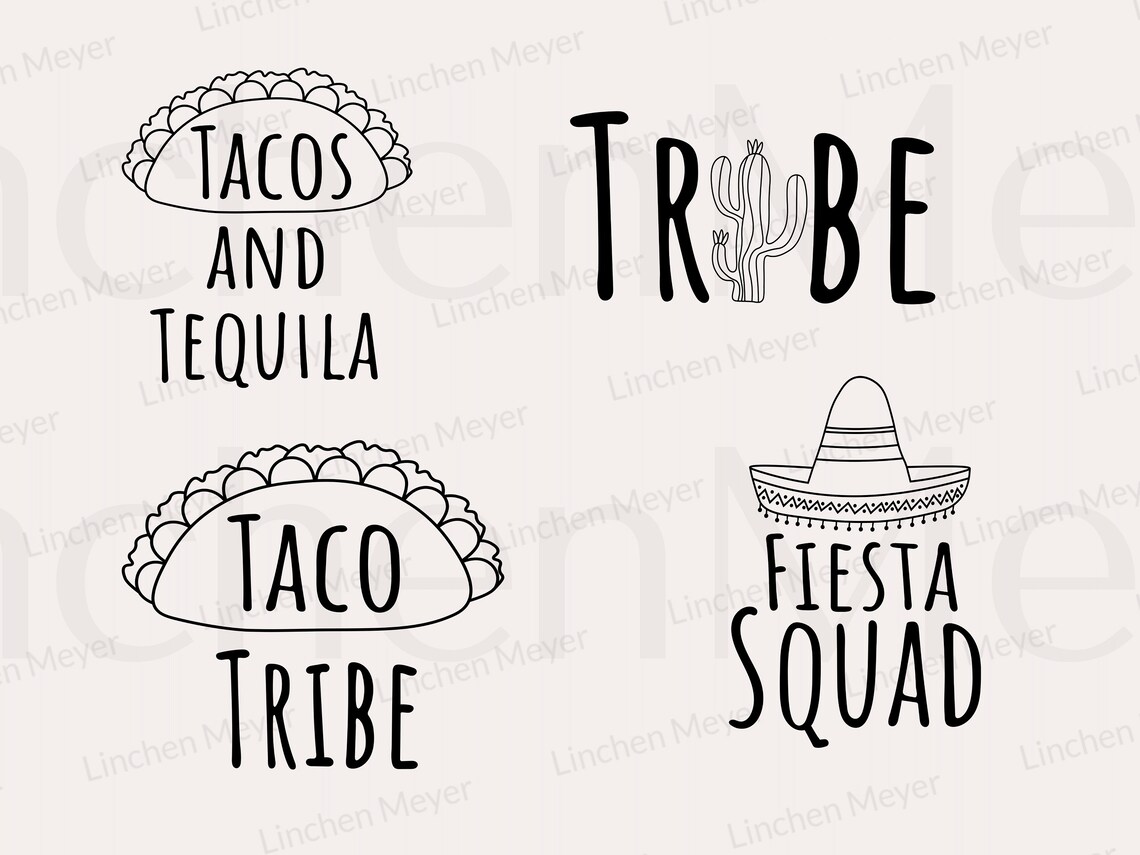 Mexican Svg Fiesta Bachelorette Party Taco Svg Bachelorette | Etsy