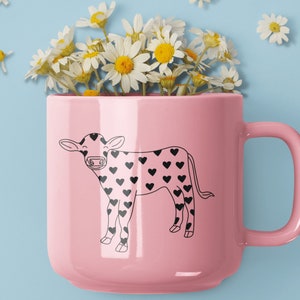 Valentine Cow, Valentine Heifer Svg, Western Valentine Svg, Cowboys ...