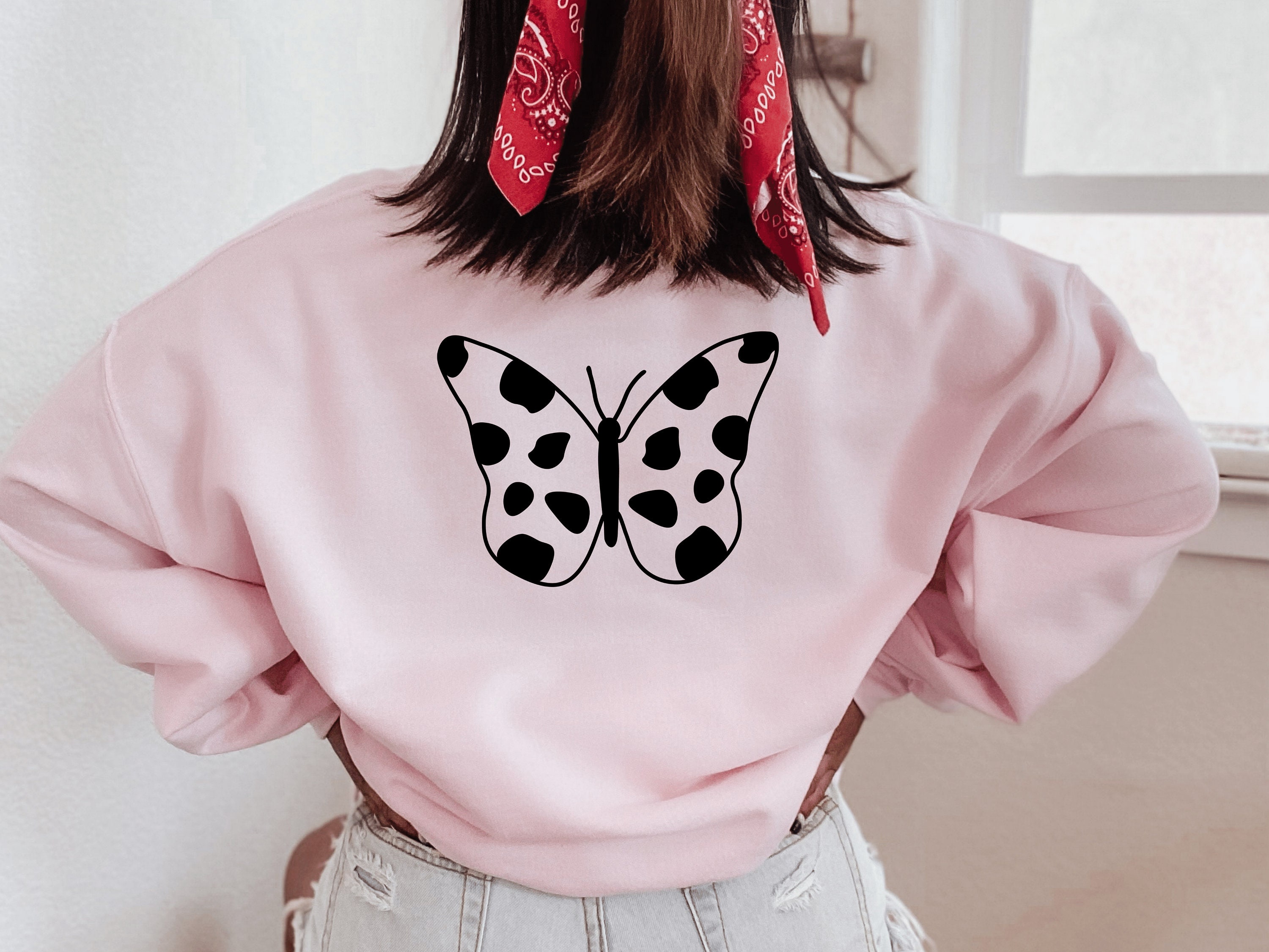 Butterfly Cow Pattern Svg, Cow Print Svg, Cow Print Png, Cow Spots Svg ...