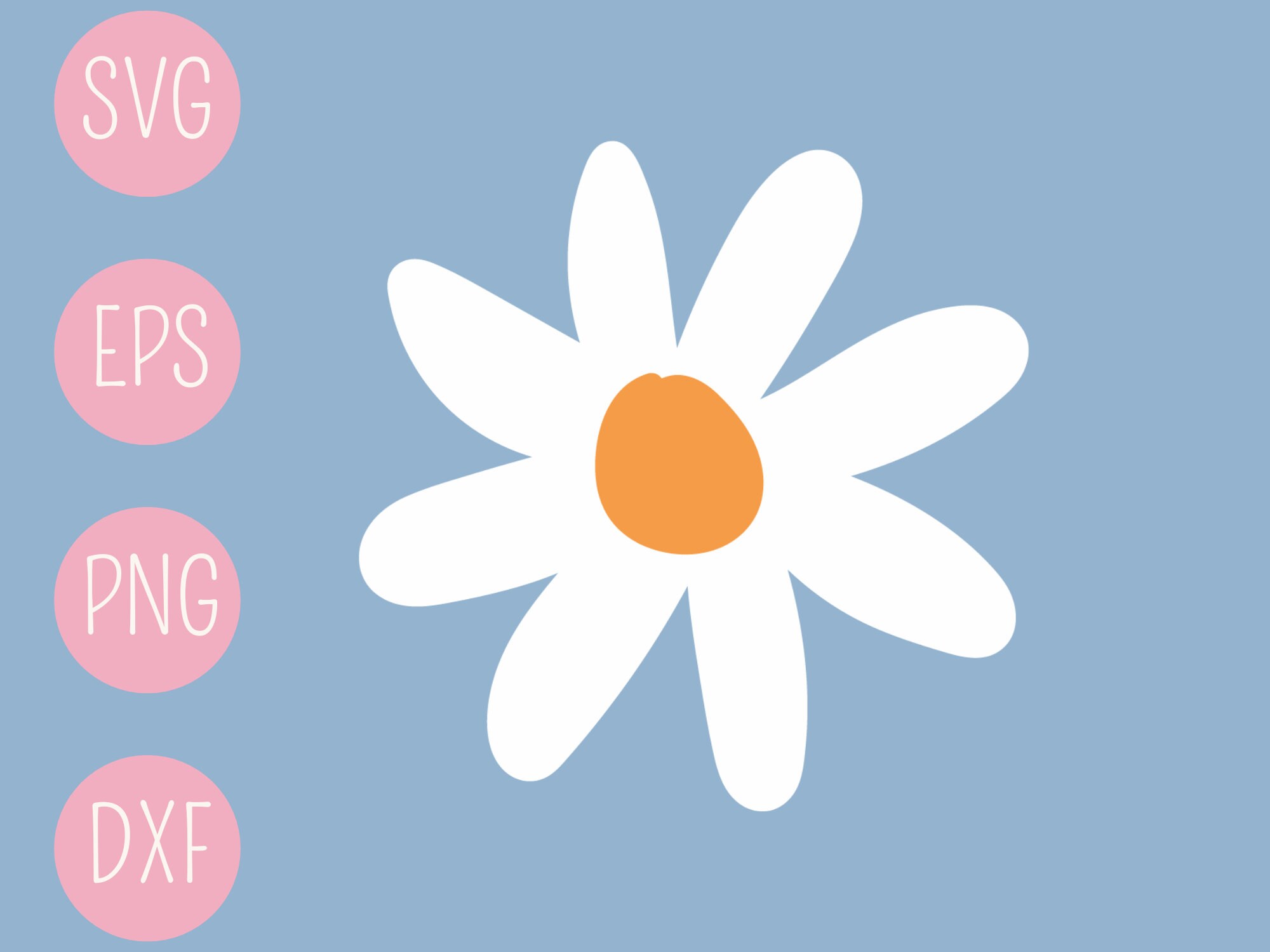 Daisy Svg Daisy Flower Png Retro Flower Svg Groovy Svg - Etsy
