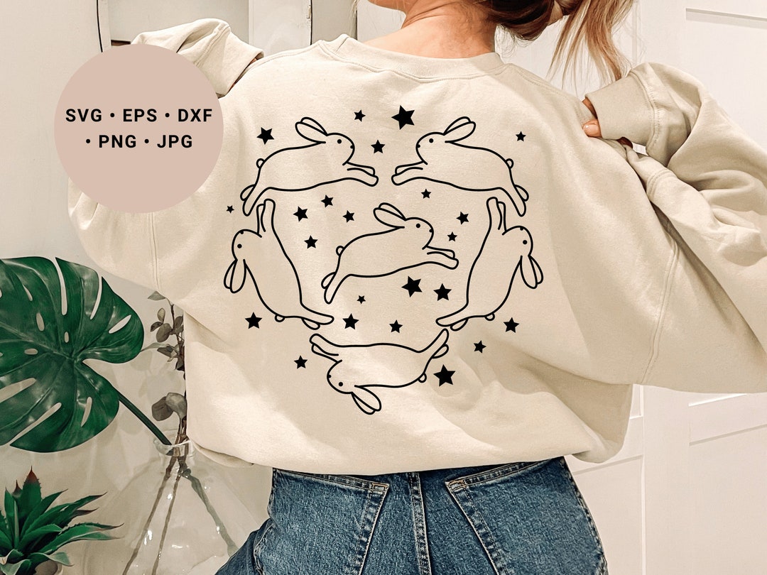 Cute Bunny Rabbit Svg, Easter Bunny Svg, Funny Bunny Svg, Rabbit Shape ...