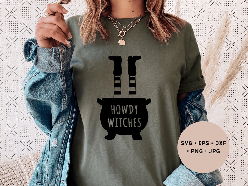 Howdy Witches Svg Witch Svg Cowboy Boots Svg Witch Legs - Etsy