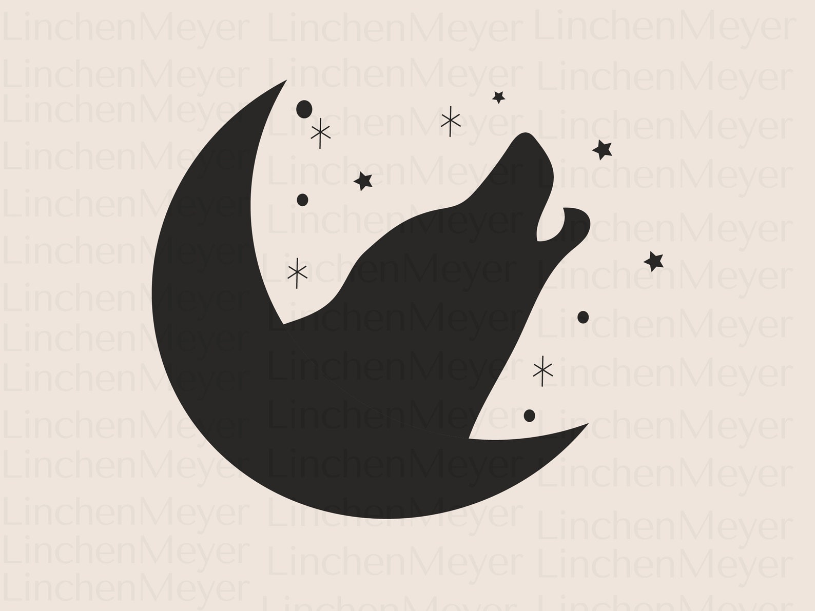 Mystical SVG, Magical SVG, Spiritual SVG, Moon Svg, Boho Svg, Wolf Svg ...