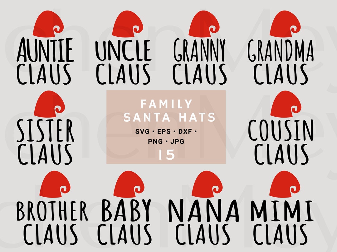Santa Hat Svg, Elf Svg, Santa Helper Svg, Santa Claus Hat Svg ...