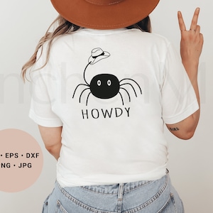 Spider Svg, Howdy Svg, Cowboy Hat Svg, Cowboy Spider Svg, Cute Spider ...