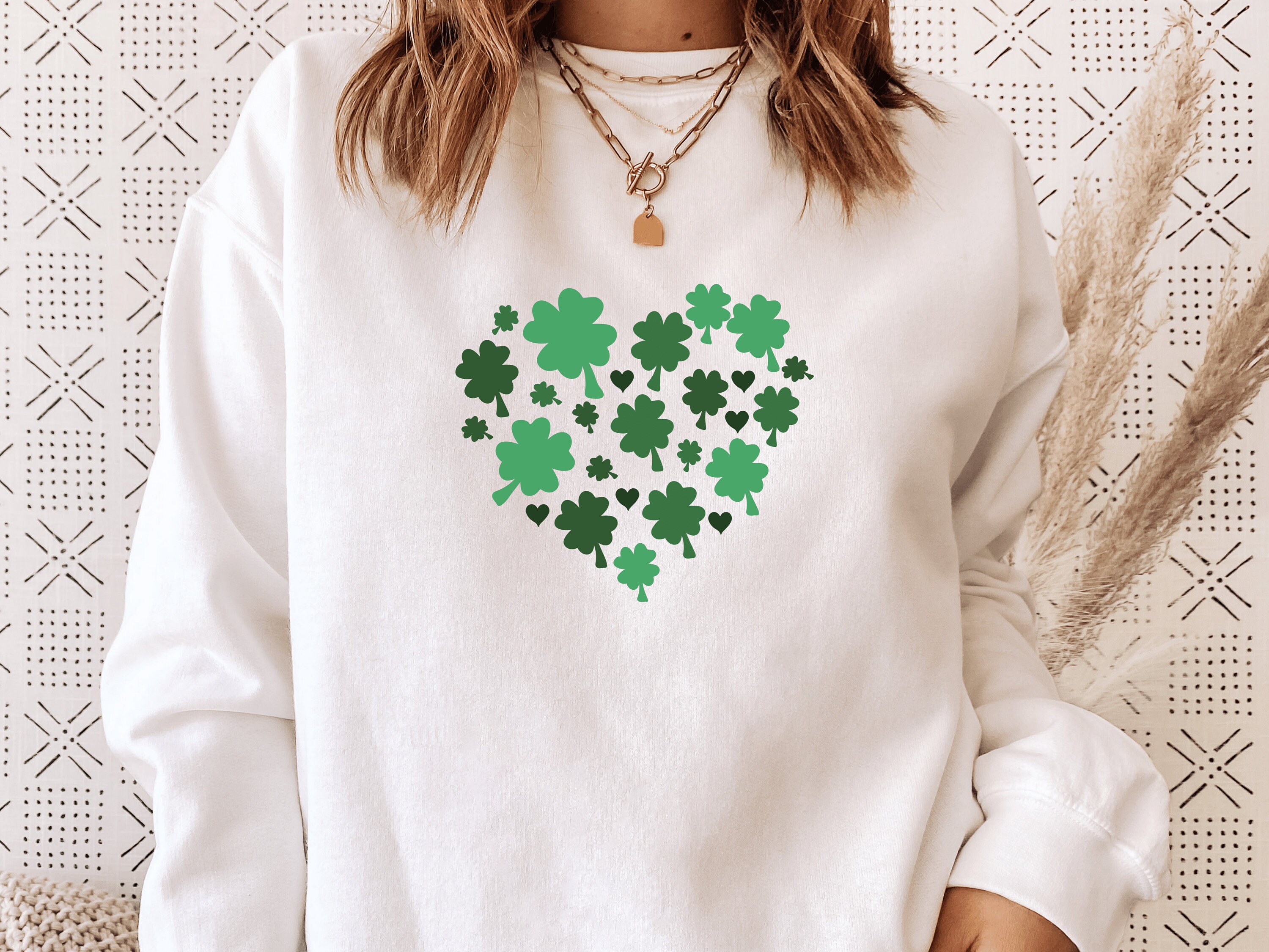 Clover Heart Svg Shamrock Heart Svg St Patricks Day Svg | Etsy