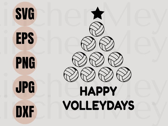 Volleyball Svg Volleyball Christmas Svg Volleyball Christmas | Etsy