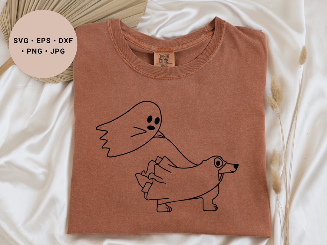 Ghost walking Dog Svg, Ghost Dog, Halloween Dog, Dog Lover Svg ...