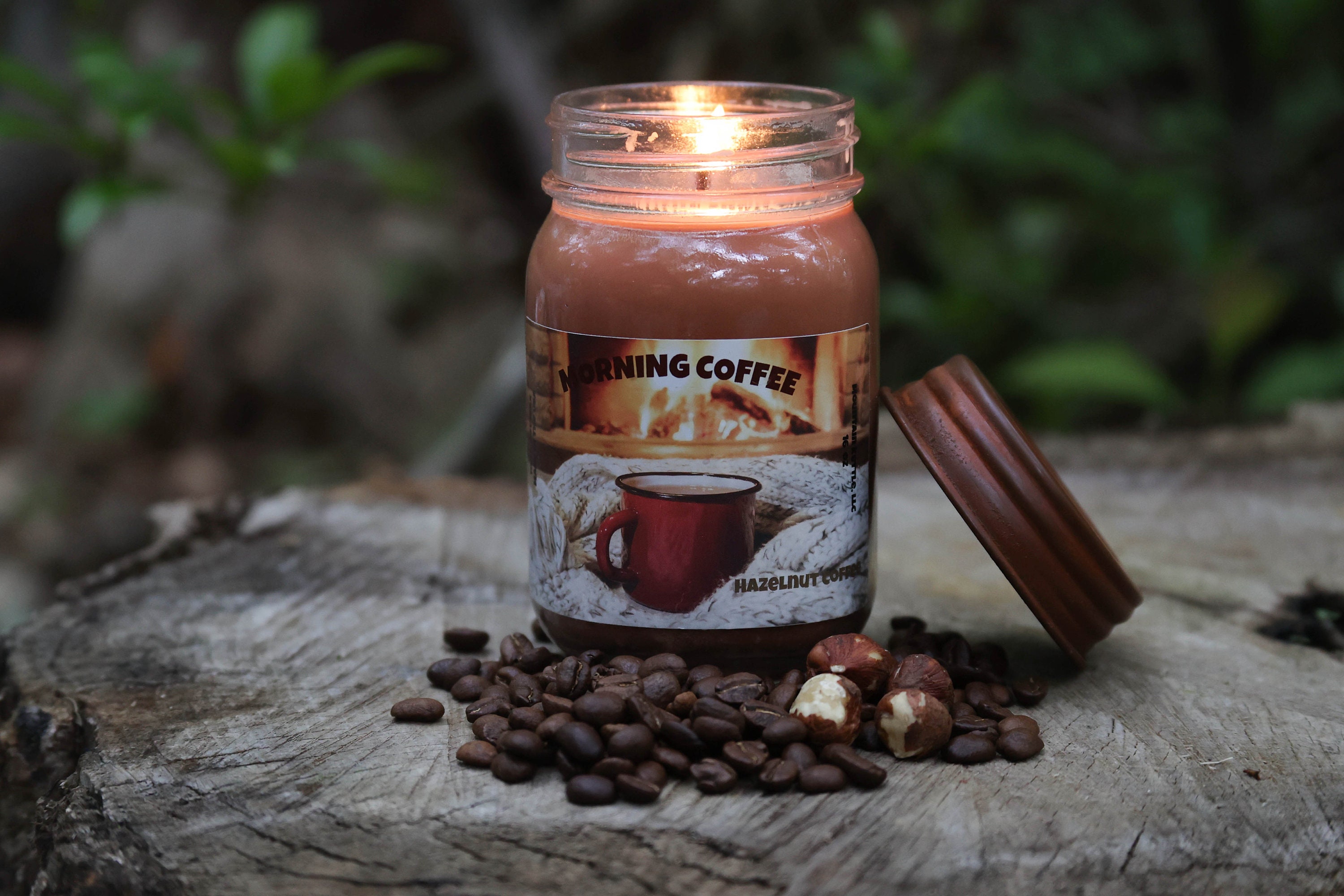 Morning Coffee 100% Soy Wax Candle Hand Poured hazelnut Coffee Scent - Etsy