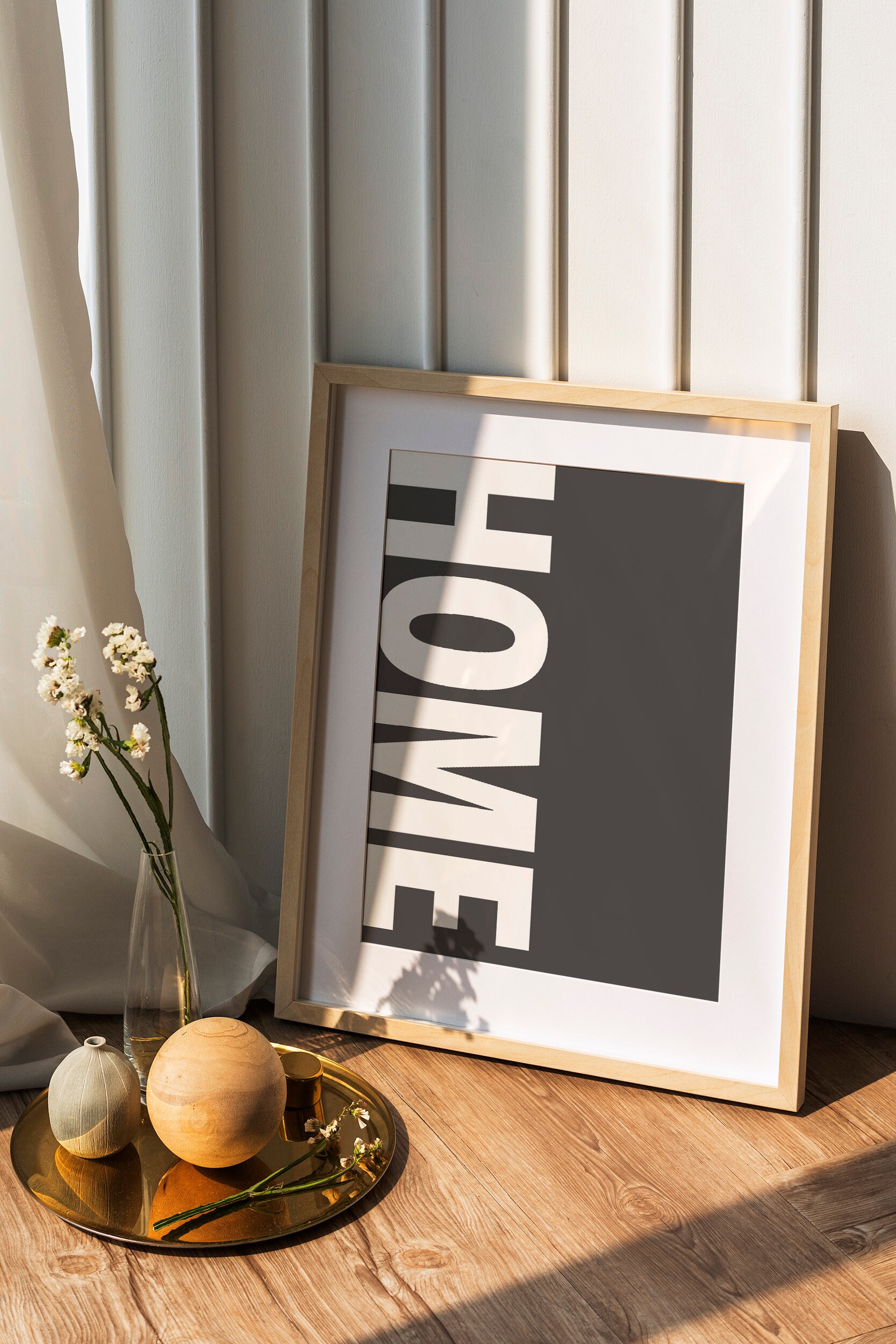 Home Typography Black Background, Abstract, Printable, Minimalist ...