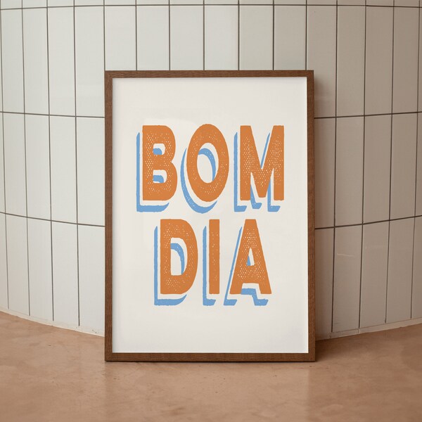 Bom Dia Poster - Etsy