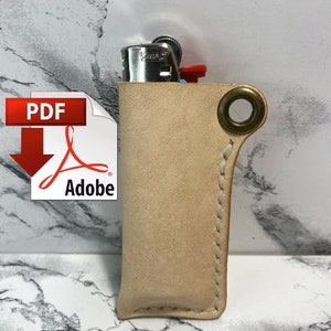 Lighter Case Leather Pattern PDF Template - Etsy
