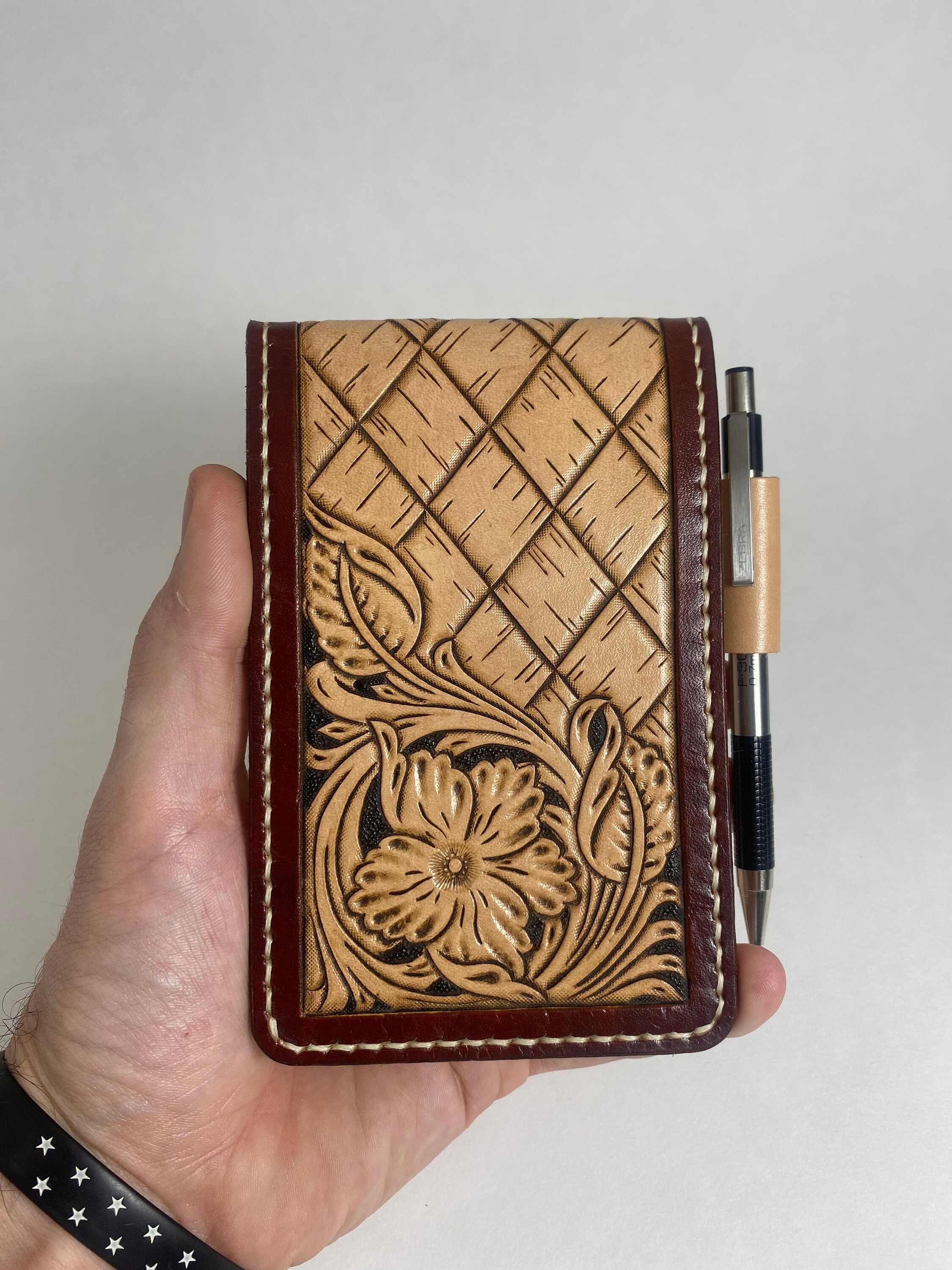 Memo Book Cover PDF Pattern for Leatherwork - Etsy