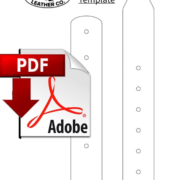 Leather Belt Ends Template Pdf - Etsy