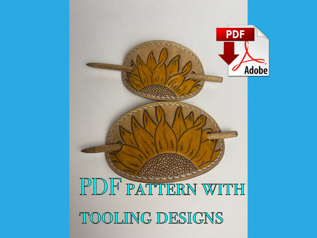 PDF Leather Hair Stick Barrettes Pattern - Etsy