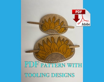 PATTERN Celtic Stick Barrettes Barrette Pattern for Leather PDF Pattern ...