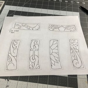 Leather Hair Claw Clip Tooling Pattern Pack - Etsy
