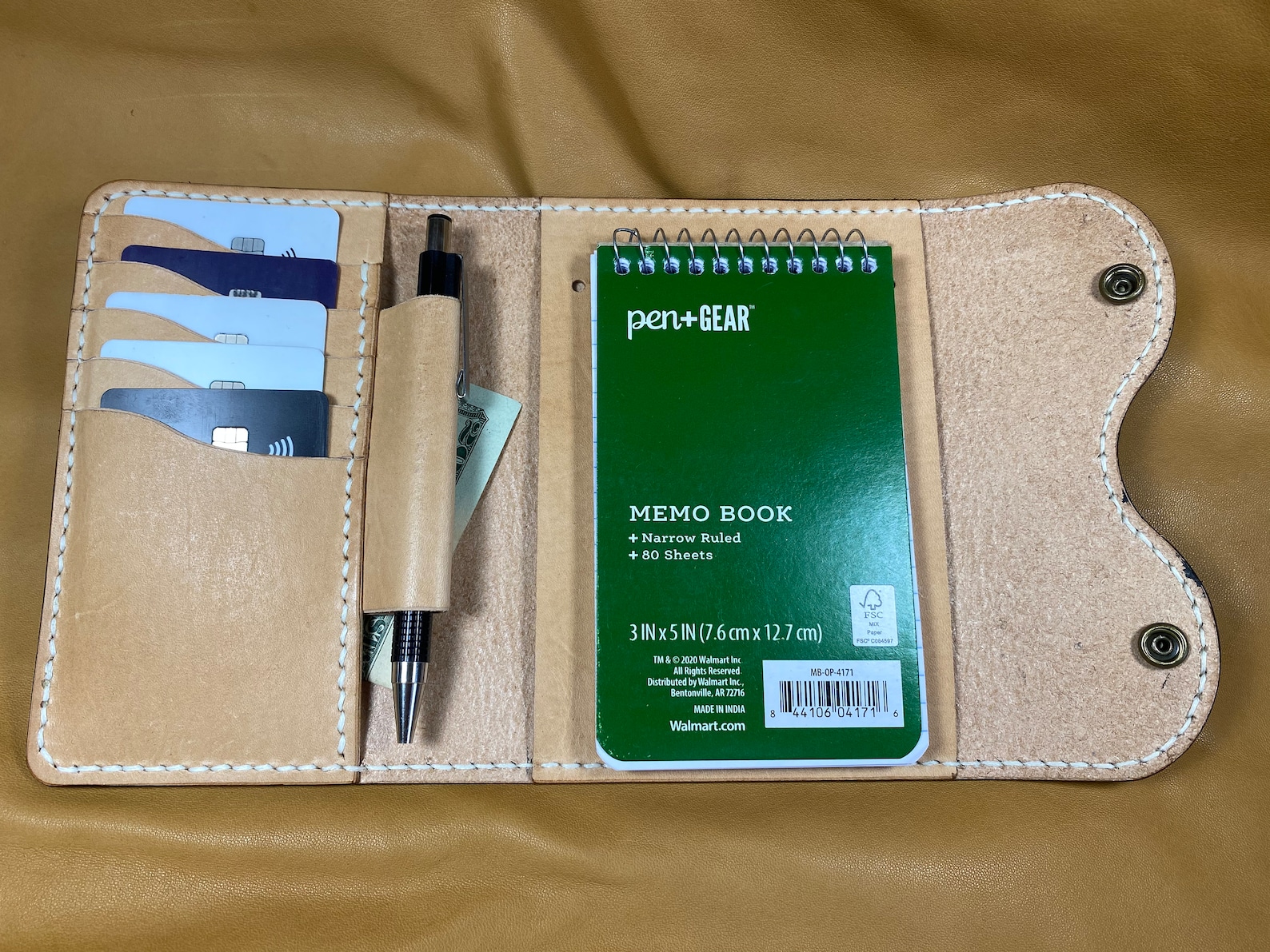 Memo Book Wallet / Cover / Leather Pattern PDF - Etsy