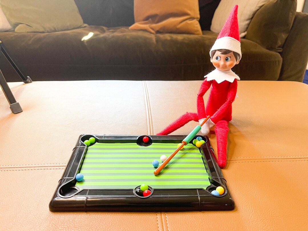 Elf Pool Table Elf Props Elf on the Shelf Prop Elf Game Night 25 Days ...