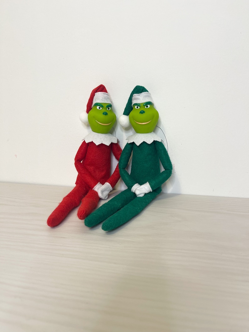 Grinch on the Shelf Grinch Family Elf Family Elves Christmas Gift ...