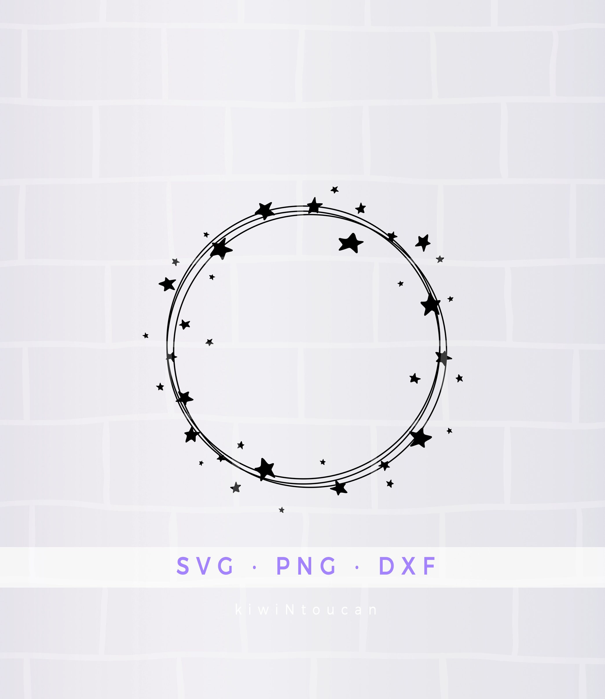 Star Circle Border Clipart