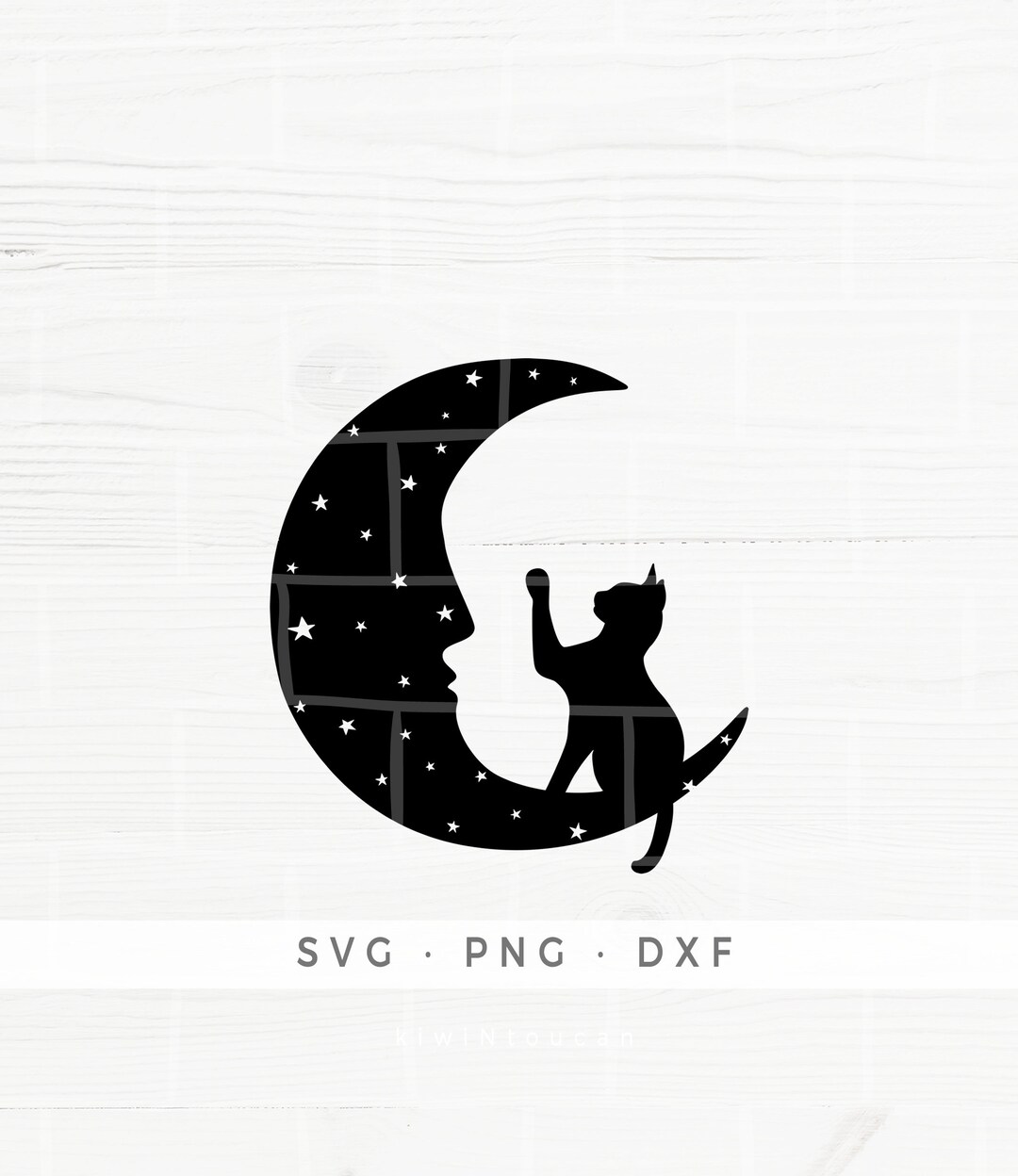 Cat Moon SVG File, Popular SV, Cat Mom SVG File, Commercial Use ...
