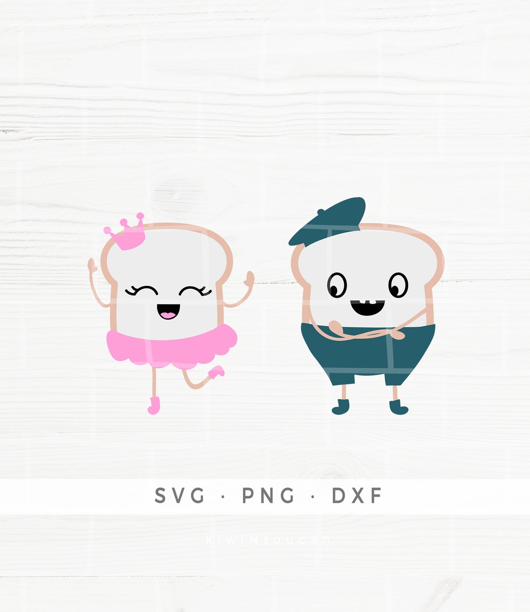 Cute Toast SVG, Girl Boy Toast, Commercial Use, Cutting Files for ...
