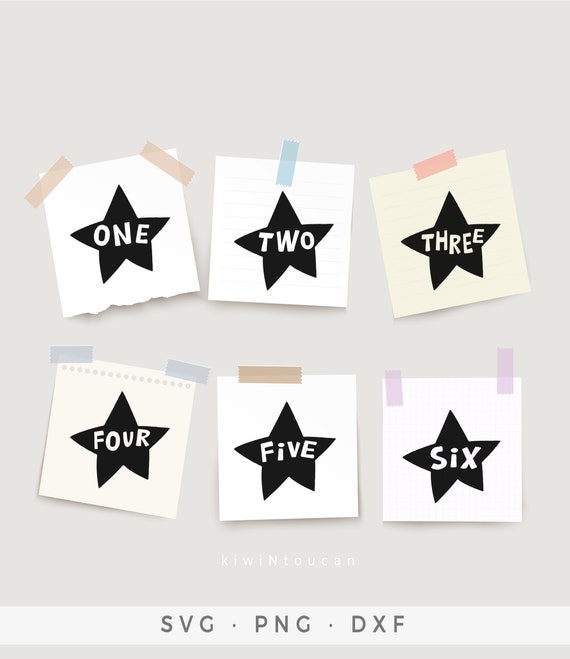 Numbers SVG Star Numbers SVG Stars PNG First Birthday - Etsy Hong Kong