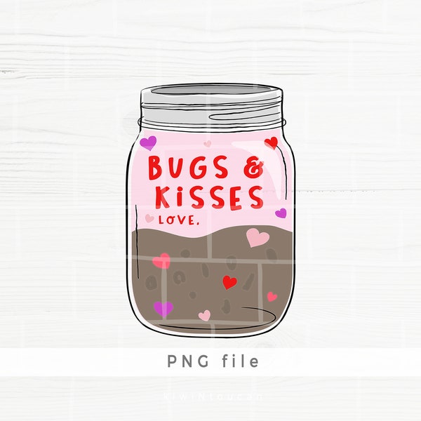 Bugs and Kisses Printable - Etsy