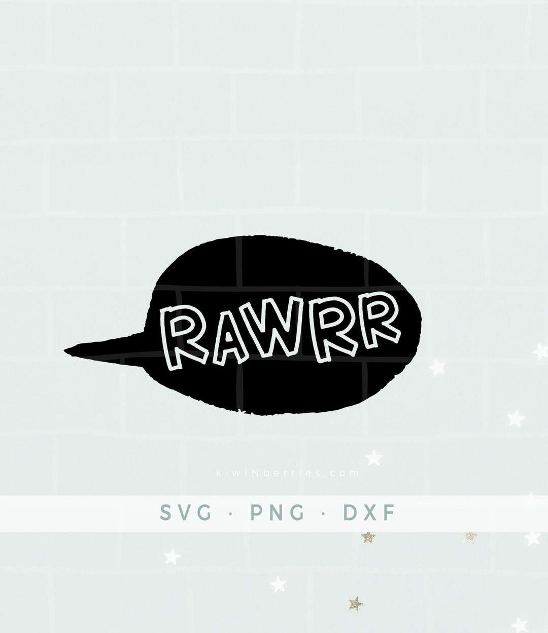 Rawr Cut Files SVG Dxf Png Cutting Files Rawr SVG Text - Etsy