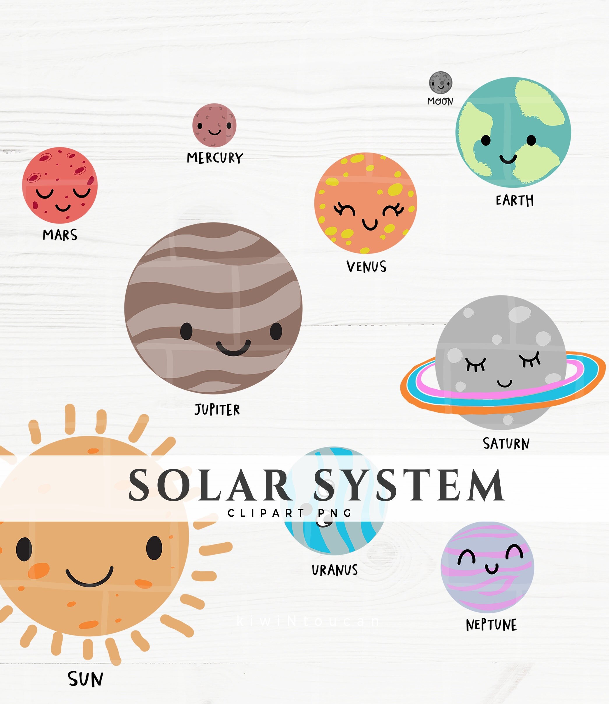 Solar System Clip Art Straight