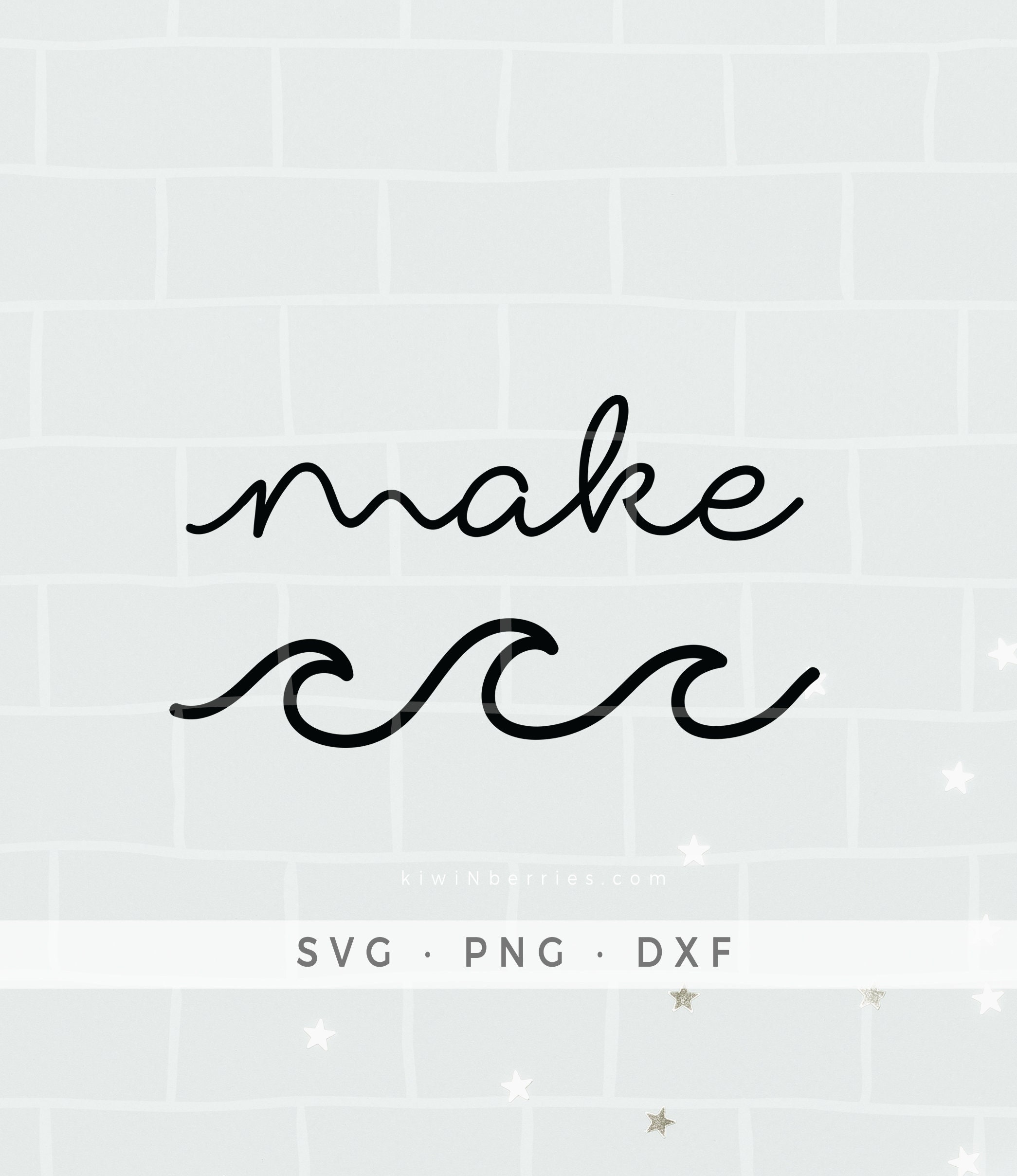Make Waves SVG, Cut Files for Tshirts, Commercial Use, Make Waves Svg ...