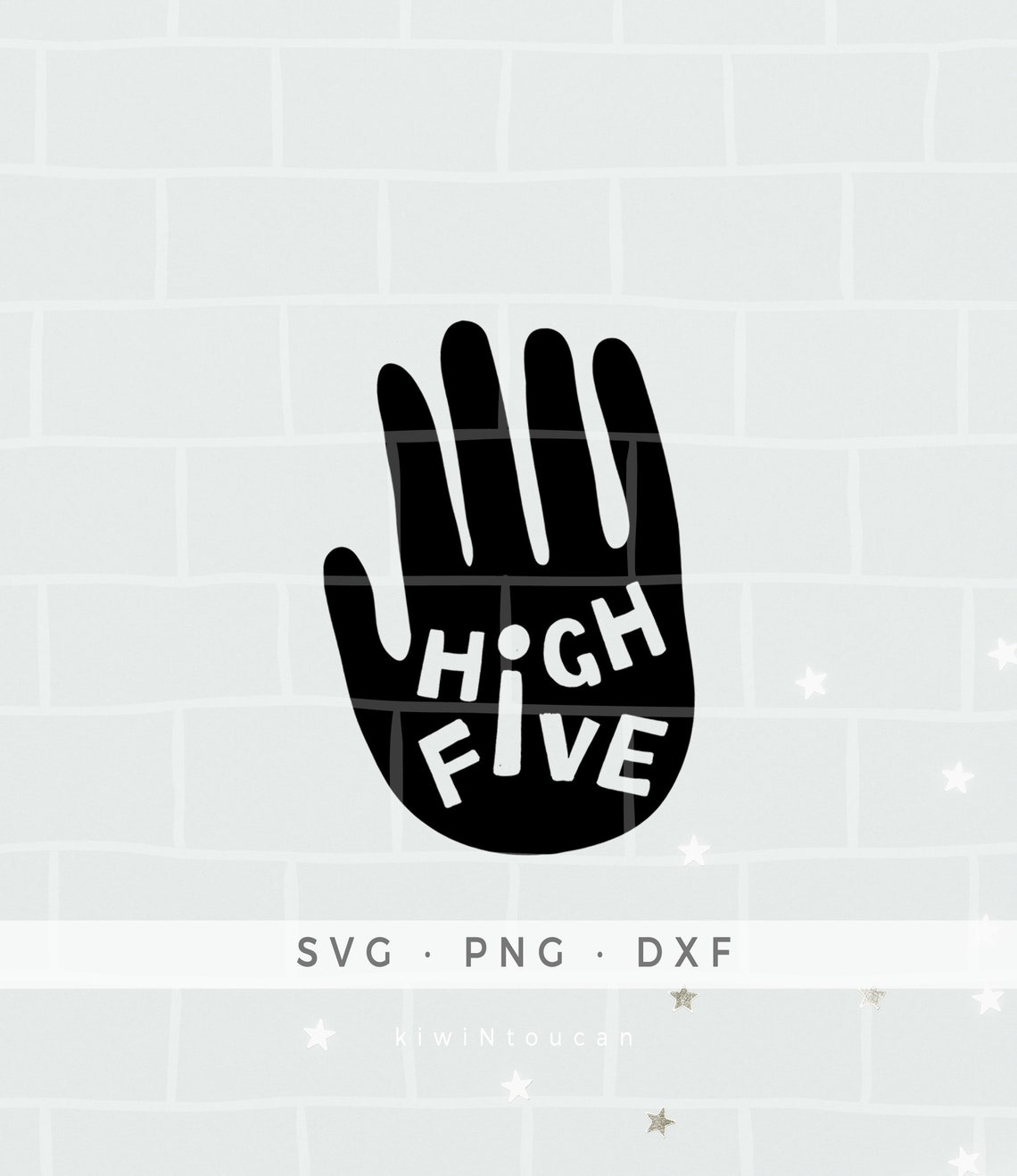 High Five SVG Quirky Hand Drawn Design High Five Cut Files - Etsy
