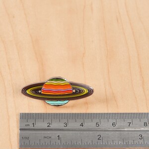 Saturn Planet Pin Illustration Lapel Brooch - NASA Space Scientist ...
