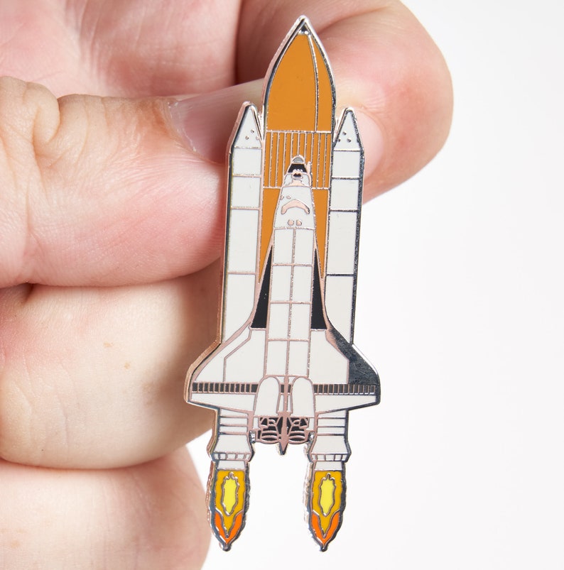 Space Shuttle Enamel Pin Lapel Brooch NASA Scientist / | Etsy