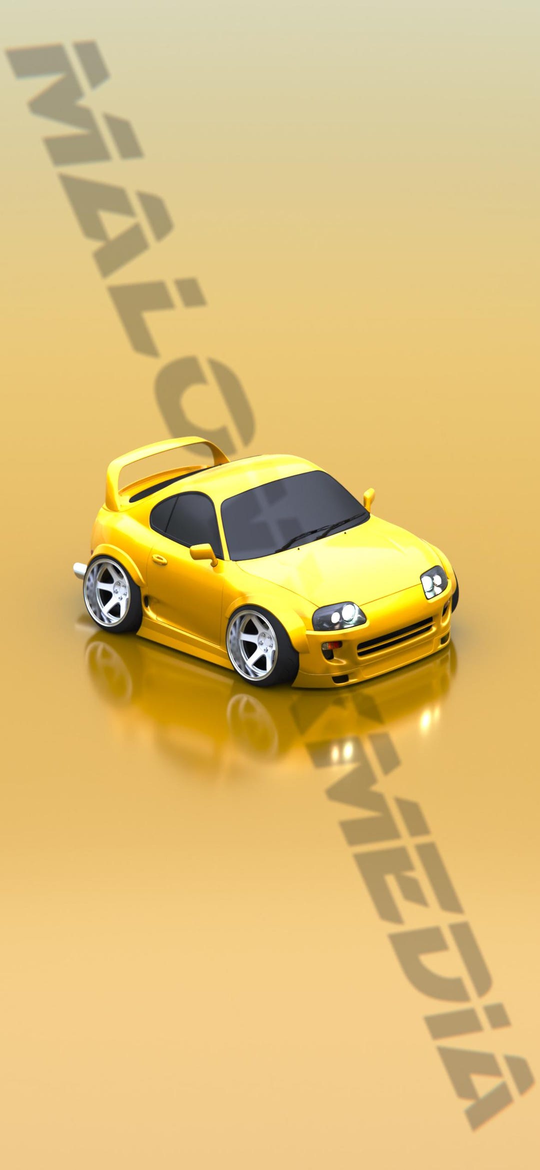 Cartoon Mobile Wallpaper - Supra (yellow) - Etsy