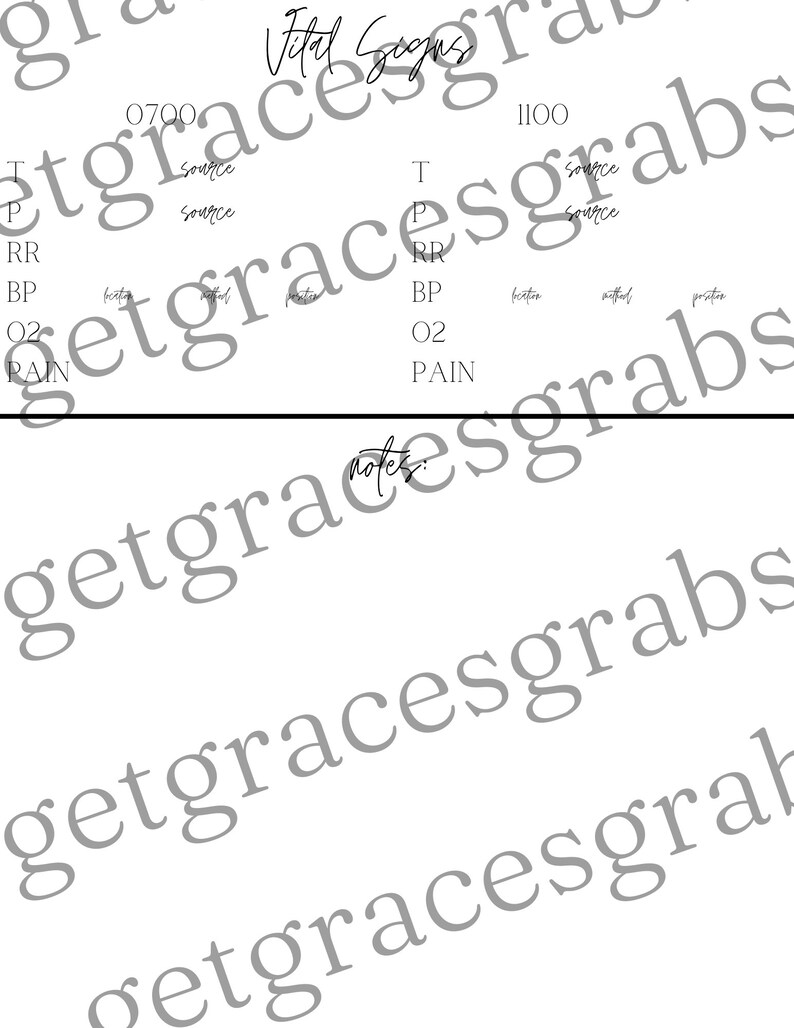 Nurse/nursing Student Report Sheet SVG/PNG - Etsy