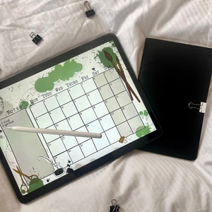 Art Academia Monthly Planner Printable, Art Academia Aesthetic Themed ...